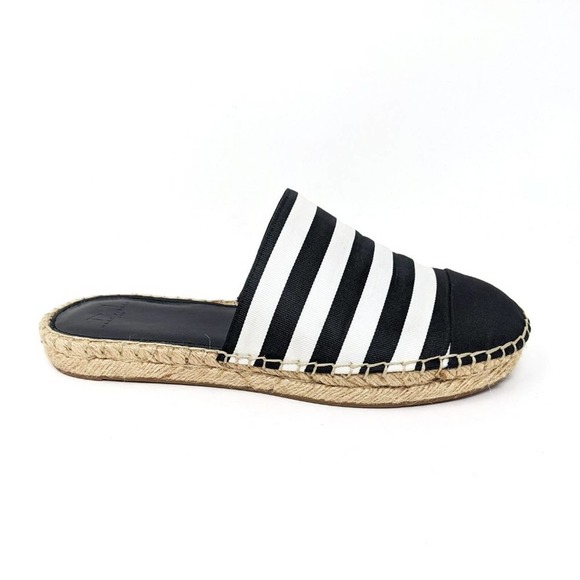 Marc Fisher | Shoes | Marc Fisher Womens 8 Emilie Black White Striped ...